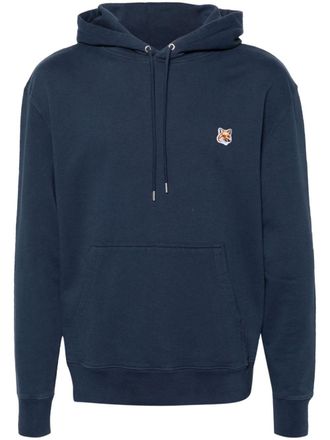 Maison Kitsuné Hoodie mit Fuchs - Blau