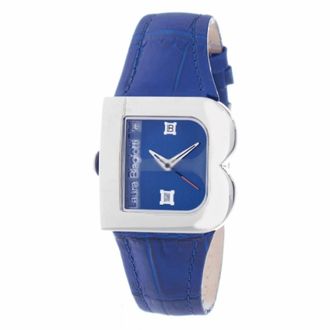 Laura Biagiotti Femme, Accessoires, Gris, Taille: ONE Size Montre Femme &Eacute;l&eacute;gante Quartz Argent Cuir
