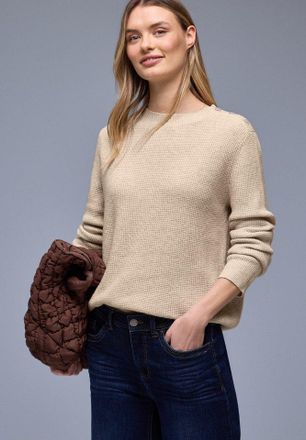 Street One Strickpullover mit Knopfdetail