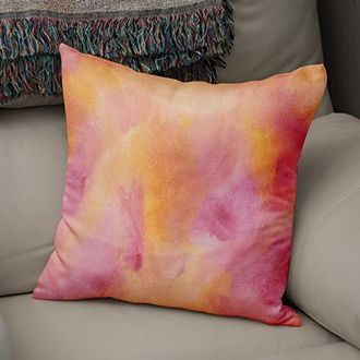 Bonamaison Le Jardin du Lin Kissen Zierkissenbezug Kissenbezug, Aquarell-Thema Dekoration, Für Zuhause Autos Büro Sofa Wohnzimmer Couch Schlafzimmer Dekor, 43x43