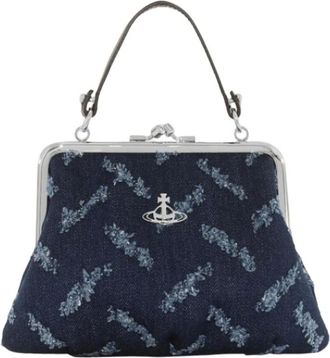 Vivienne Westwood Femme, Sacs, Bleu, Taille: ONE Size Granny Frame Purse