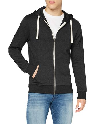 Jack & Jones Male Sweatshirt Bequemer MDark Grey Melange