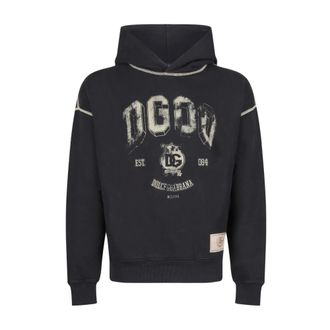 Dolce & Gabbana Herren, Sweatshirts & Hoodies, Schwarzk, SGr&ouml;&szlig;e