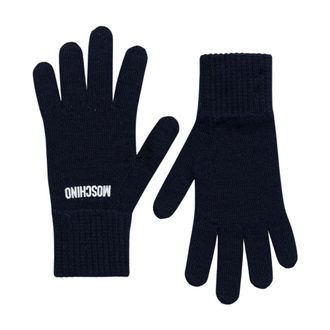 Moschino Strickhandschuhe - - Accessories - Damen - Blau - S/M
