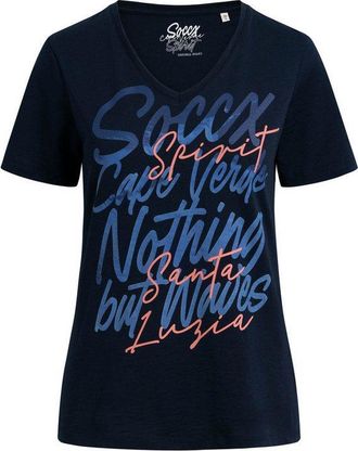 soccx V-Shirt aus Baumwolle