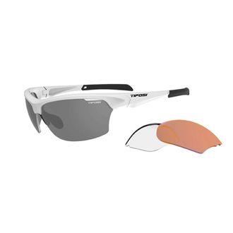 Tifosi Sonnenbrille mit wechselbaren Gl&auml;sern: austauschbare Gl&auml;ser, leicht, UV-Schutz, verstellbare Ohr- und Nasenst&uuml;cke, bruchsicheres, hydrophiles Gummi, m