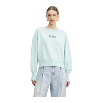 HUGO BOSS Damen, Sweatshirts & Hoodies, Blau, LGr&ouml;&szlig;e