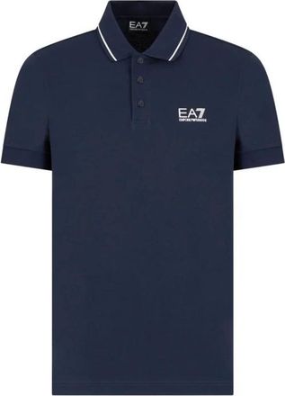 Emporio Armani Emporio Armani Ea7, Homme, Tops, Bleu, Taille: 2XL Polos