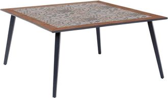 Hesperide Hesperide - Table de jardin bistro Lambada céramique & graphite 8 places en acier et céramique - Hespéride