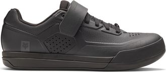 Fox Union MTB Schuhe - Geformte Kappe, Power Strap, Ultratac-Sohle für optimalen Grip, 2-Loch-Cleat-System, Komfort & Schutz für Trails, Schwarz, Größe: 4