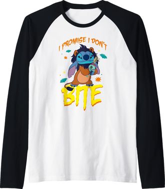 Disney Stitch Scar Costume I Promise I Dont Bite Halloween Raglan