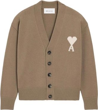 Ami Homme, Pulls, Beige, Taille: S ADC Cardigan