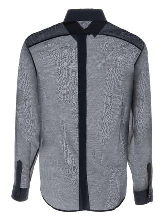 Saint Laurent Silk Jacquard Shirt - gray