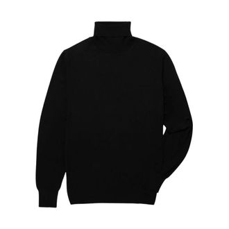 Brooks Brothers Homme, Pulls, Noir, Taille: M Merino Wool Turtle Neck