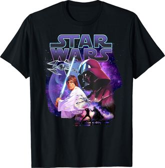 Star Wars Vader & Luke Galaxy Battle T-Shirt