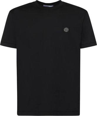 Stone Island Homme, Tops, Noir, Taille: XL T-Chemises