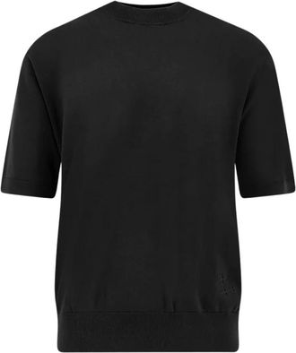 Laneus Homme, Tops, Noir, Taille: XL T-Shirt 100% Cotone
