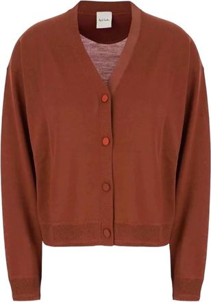 Paul Smith Cardigan en M&eacute;rinos Stretch - Femme - Pulls - Brun - Taille: 42 FR