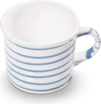 Gmundner Keramik Kaffeehäferl, Volumen: 240 ml, Blaugeflammt, handgemachte Keramik aus Österreich