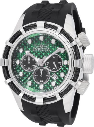 Invicta Bolt 49165 Herrenarmbanduhr - Quarzwerk - Edelstahl mit Gr&uuml;nem Zifferblatt - 50 mm