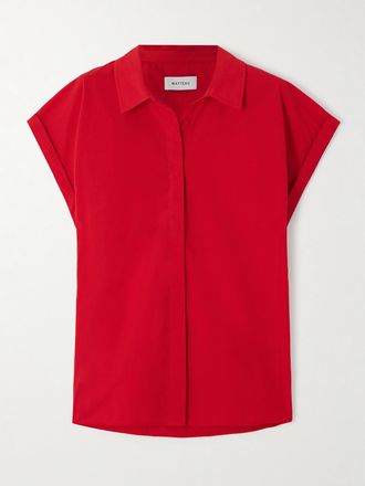 Matteau Hemd Aus Biobaumwollpopeline - Rot