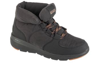 Skechers Glacial Ultra Trend UpAnkle Boot f&uuml;r Damen, Schwarzes Textil-Synthetik, 38.5 EU