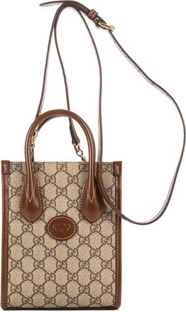 Gucci Crossbody Bags - Micro Tote Micro - Gr. unisize - in Beige - f&uuml;r Damen