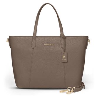 Lazarotti Bologna Damen City Shopper aus Echt-Leder | Tote Bag mit abnehm- & längenverstellbaren Trageriemen | Schultertasche 31 cm