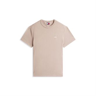 Tommy Jeans T-Shirt f&uuml;r Herren,Abzeichen (Kalkstein)