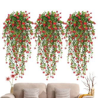 Generico Dekorative Kletterpflanzen, realistische künstliche Ranken, realistisch, UV-beständig, für Innenbereich, Küche, Party, Hochzeit, Wohnzimmer, Büro, Hof