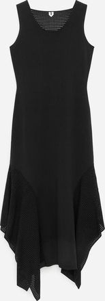 Arket Drapiertes Strickkleid -Schwarz