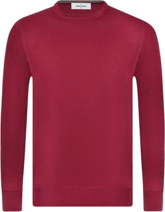 Gran Sasso Homme, Pulls, Rouge, Taille: 2XL Maglia girocollo in lana merinos