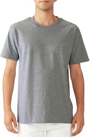 Generic Chemise à manches courtes pour homme - Col rond - Léger et confortable - Pour la course à pied et lentraînement, Argenté., 3XL
