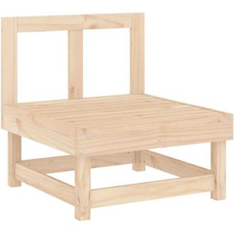 vidaXL Canap&eacute; central de jardin bois de pin massif Vidaxl