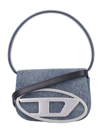 Diesel Hobo Bags - 1-Drawer Denim Shoulder Bag - Gr. unisize - in Blau - f&uuml;r Damen
