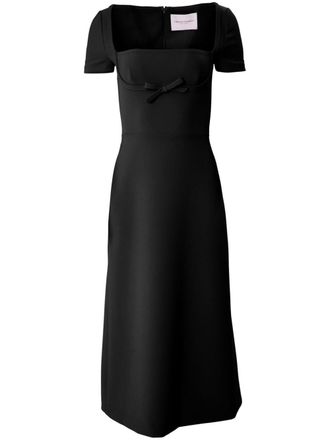 Carolina Herrera robe &agrave; encolure carr&eacute;e - Noir