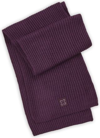 Codello KNITTED SCARF ACRYL/WOOL SOLID lila - 30X190CM