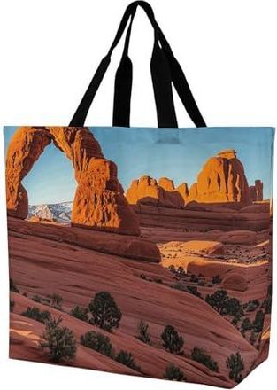 Generic Normes Du Parc National Des Arches Sac Fourre-Tout L&eacute;ger Sacs De Courses Pliable Sac A Main Femmes Pour Shopping Quotidienne Plage
