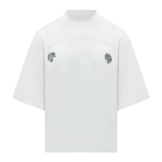 Mordecai T-Shirt Falke Print - - Tops - Herren - Wei&szlig; - S