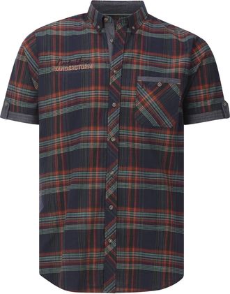 Jan Vanderstorm Herren Kurzarmhemd Snalle dunkelblau, 43/44