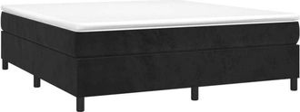 vidaXL Bettgestell ohne Matratze Schwarz 180x200 cm Samt Vidaxl