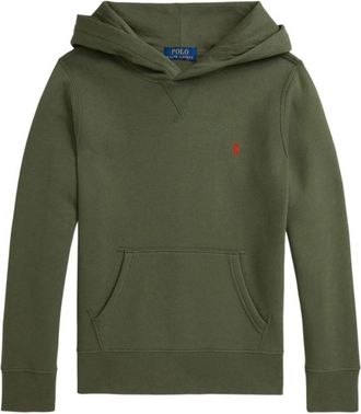 Polo Ralph Lauren Homme, Sweatshirts et sweats &agrave; capuche, Vert, Taille: XL Felpa cappuccio manica lunga e logo