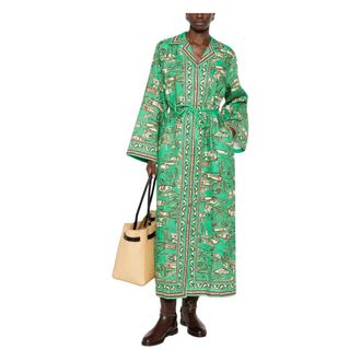 Alemais Robe chemise Fish Sticks - Femme - Robes - Vert - Taille: 44 FR