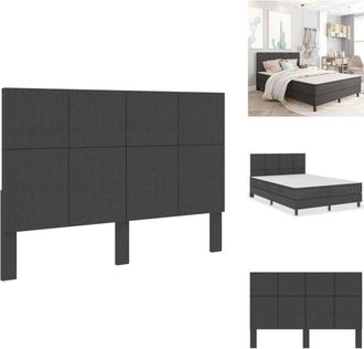 vidaXL Kopfteil Dunkelgrau Stoff 180×200 cm - Bettsofa Kopfteil - Schlafzimmer Dekoration - Kopfteil Grau - Möbel Online Kaufen - Modernes Kopfteil