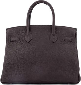 Herm&egrave;s Birkin Handbag Brown Togo with Palladium Hardware 30 tote bag - Braun