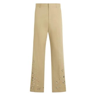 Philipp Plein Loose Fit Hose Painted - - Trousers - Herren - Beige - L