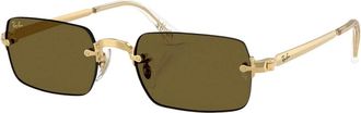 Ray-Ban unisex, Accessoires, Jaune, Taille: 54 MM Rb3928 By A$Ap Rocky