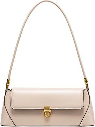 Generic Sacs &agrave; bandouli&egrave;re tendance &agrave; rabat pour femme - Petit sac &agrave; main d&eacute;contract&eacute; sous les bras - Petit sac &agrave; main pour femme, blanc, Small