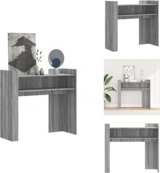 vidaXL Konsolentisch Grau Sonoma 100x35x90 cm Holzwerkstoff - Konsole - Wohnzimmermöbel - Sideboard - Nachttisch - Grau
