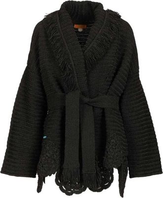 Alanui Femme, Pulls, Noir, Taille: 36/38 FR Cardigan Souvenirs d&Icirc;le